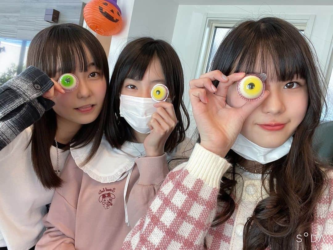 中田華月さんのインスタグラム写真 - (中田華月Instagram)「いつもの仲良しメンバーで ハロウィンパーティー🎃したよ♪ 今回は3人 ...