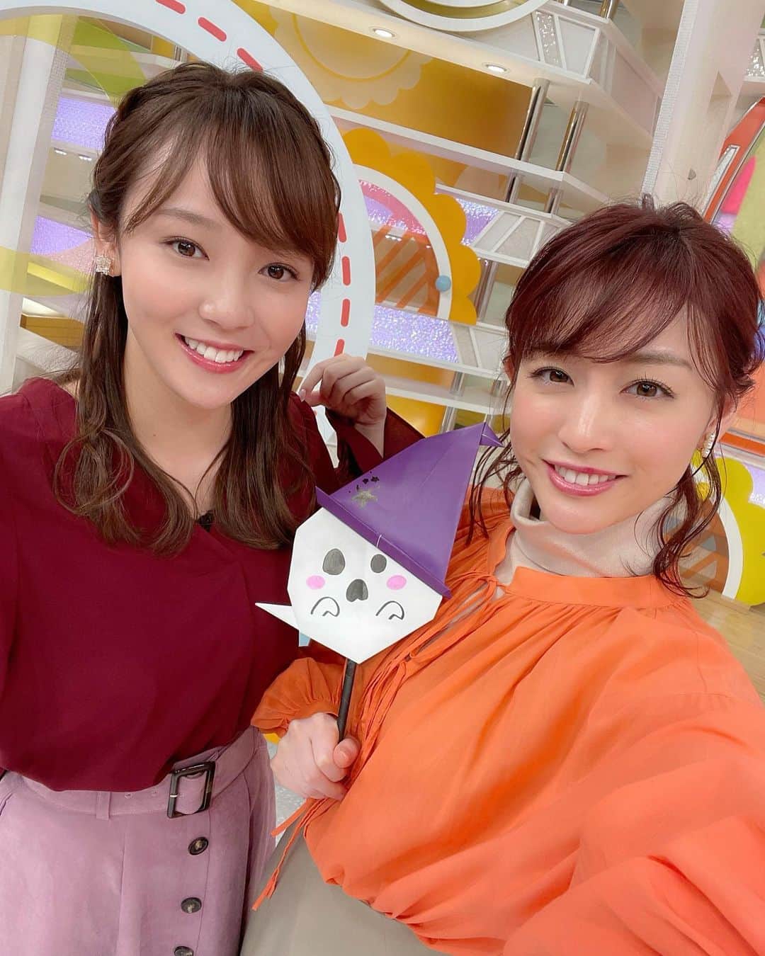 新井恵理那さんのインスタグラム写真 新井恵理那instagram 「おはようございますー 金曜日のグッド！の衣装、特に千晴ちゃんと