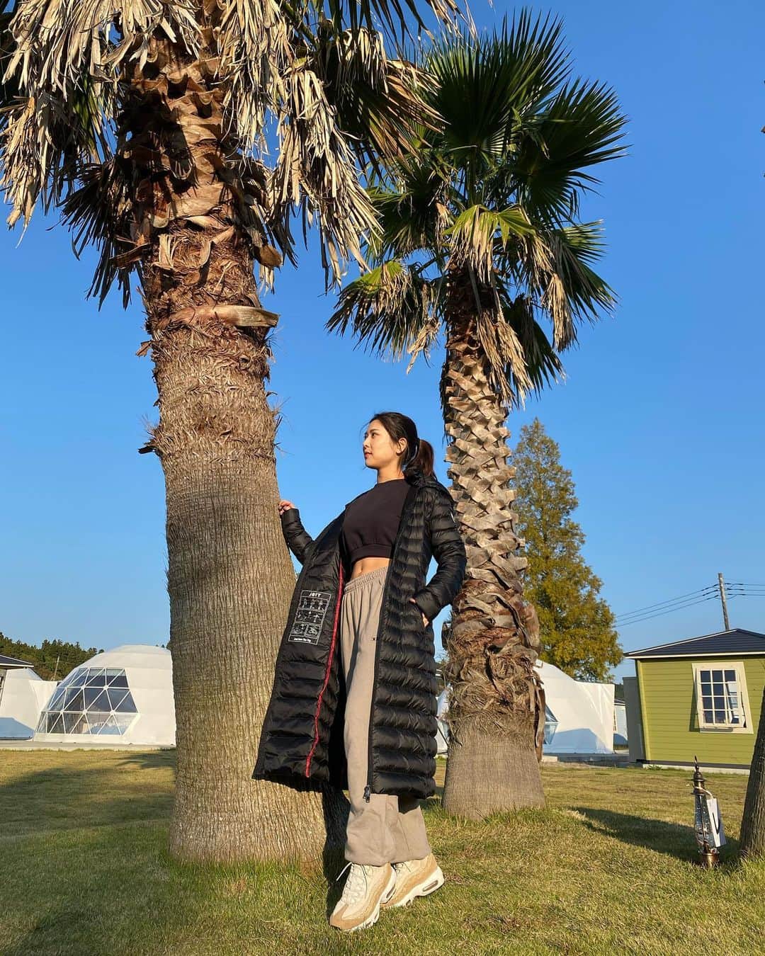 MelonHarunaさんのインスタグラム写真 - (MelonHarunaInstagram)「この間のグランピングで訪れた @takatakiko_glamping 🏕 寒いかな〜？と思っ ...