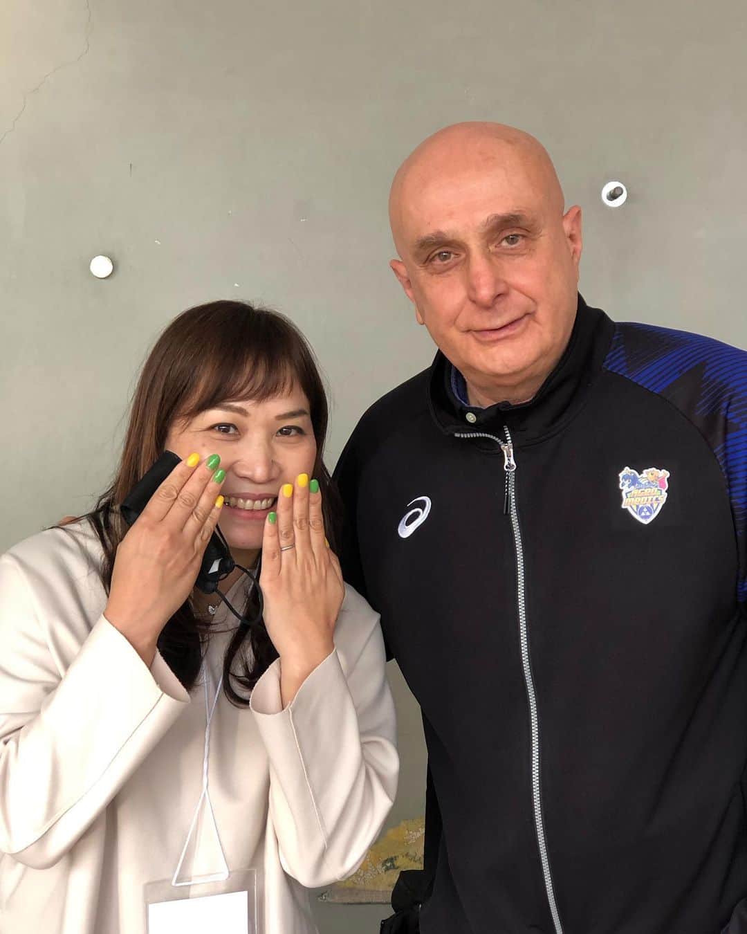 竹下佳江さんのインスタグラム写真 - (竹下佳江Instagram)「#アントニオ マルコス レルバッキ監督 #ブラジルカラー🇧🇷 #ミモザ ...