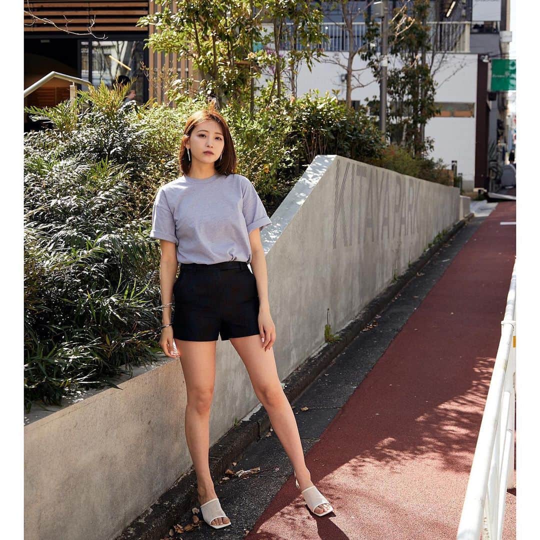 早瀬あやさんのインスタグラム写真 - (早瀬あやInstagram)「久しぶりのアパレル撮影楽しかった〜 夏は沢山Tシャツ着よ👕♥️ ...
