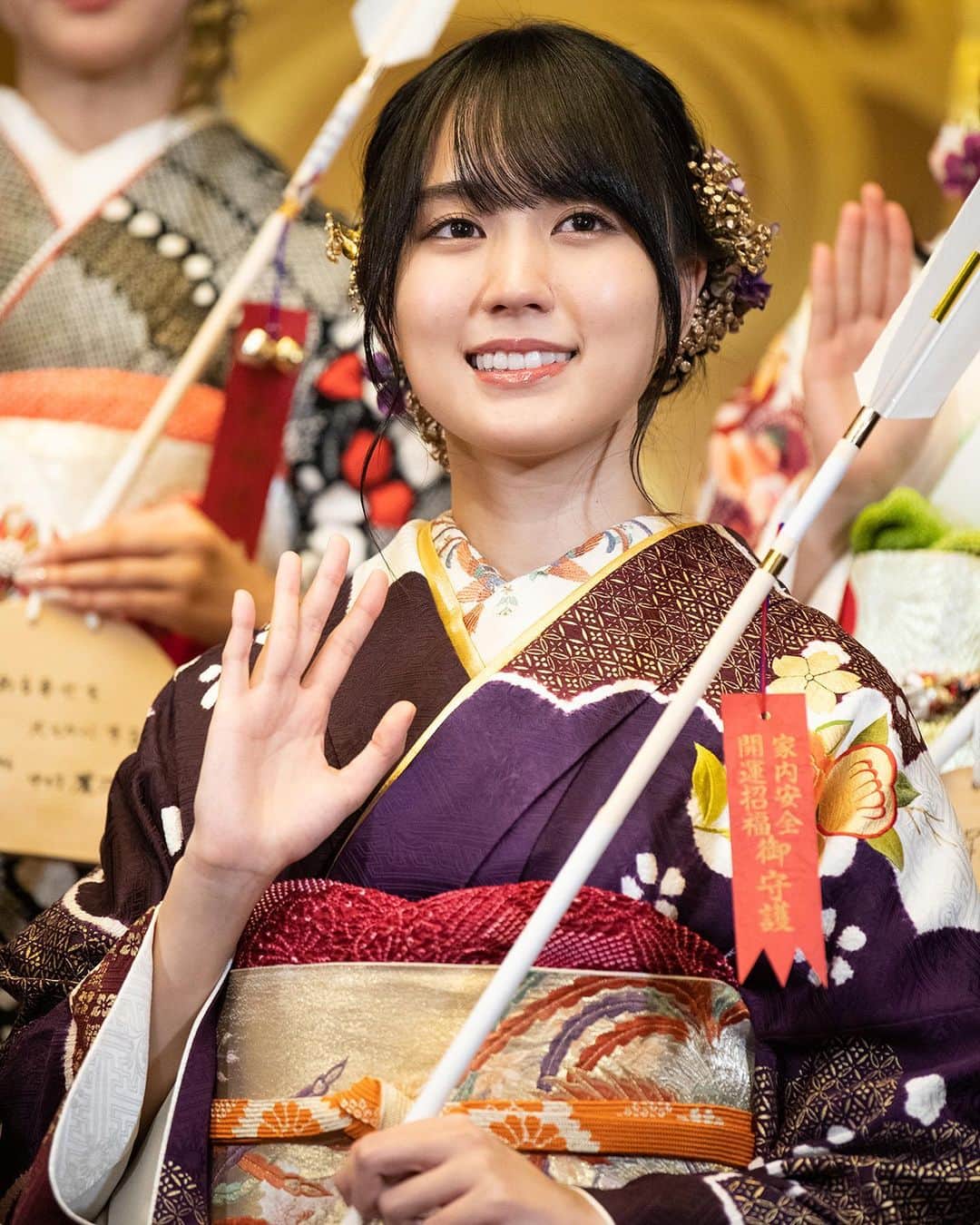 賀喜遥香さんのインスタグラム写真 - (賀喜遥香Instagram)「かっきーの晴れ着姿 乃木神社での成人式から早くも 5ヶ月ほど経とうとして ...