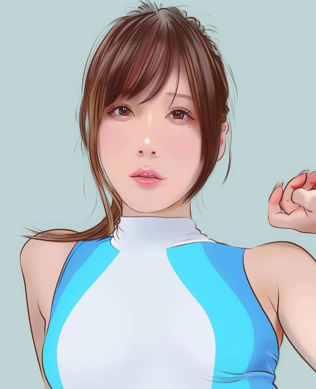 てらりんさんのインスタグラム写真 - (てらりんInstagram)「『けんけんさん』 #イラスト #イラストレーション #コスプレイヤー ...