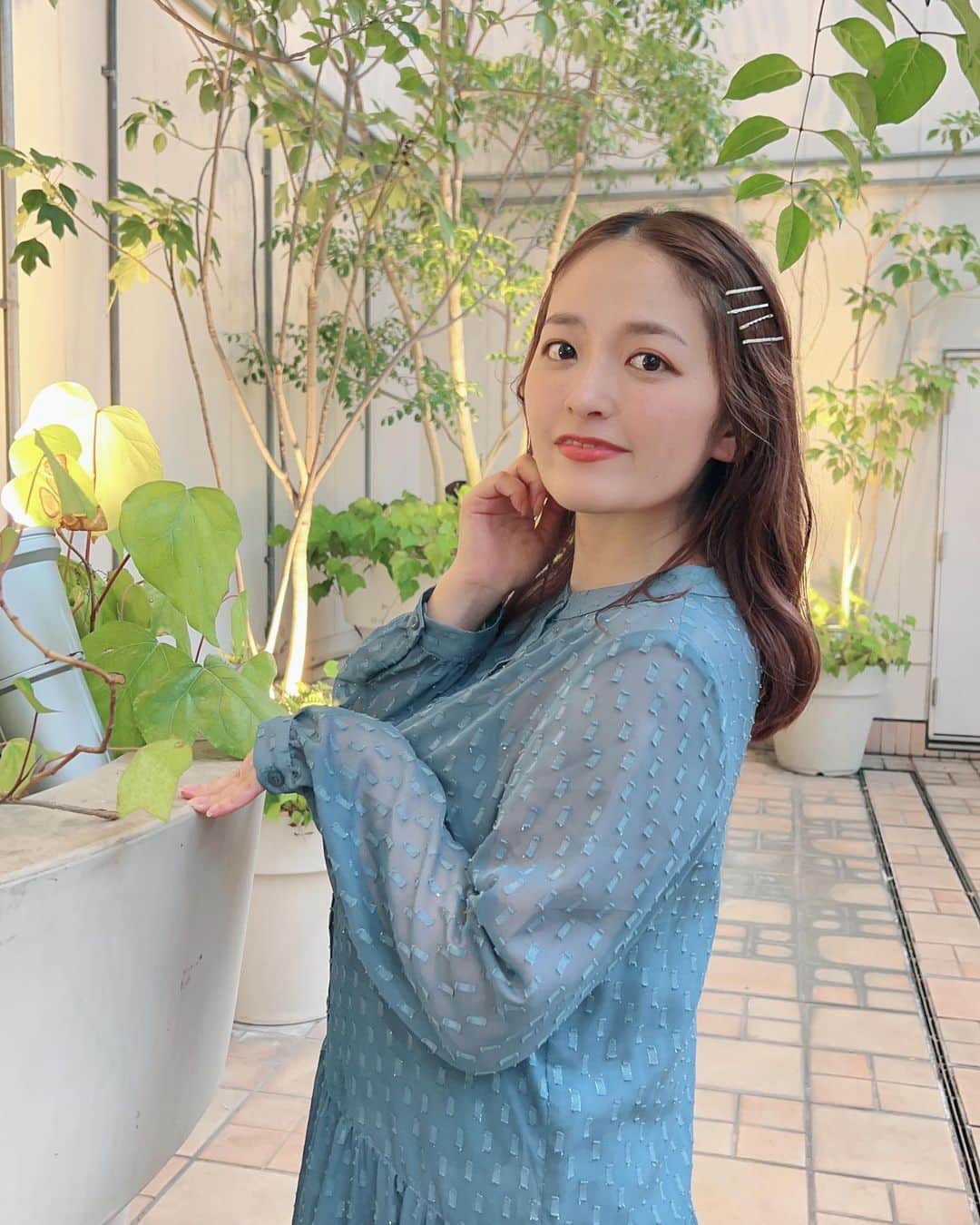柳瀬さきさんのインスタグラム写真 - (柳瀬さきInstagram)「今日のお洋服は有村藍里ちゃん プロデュースのrosebleue😊 ...