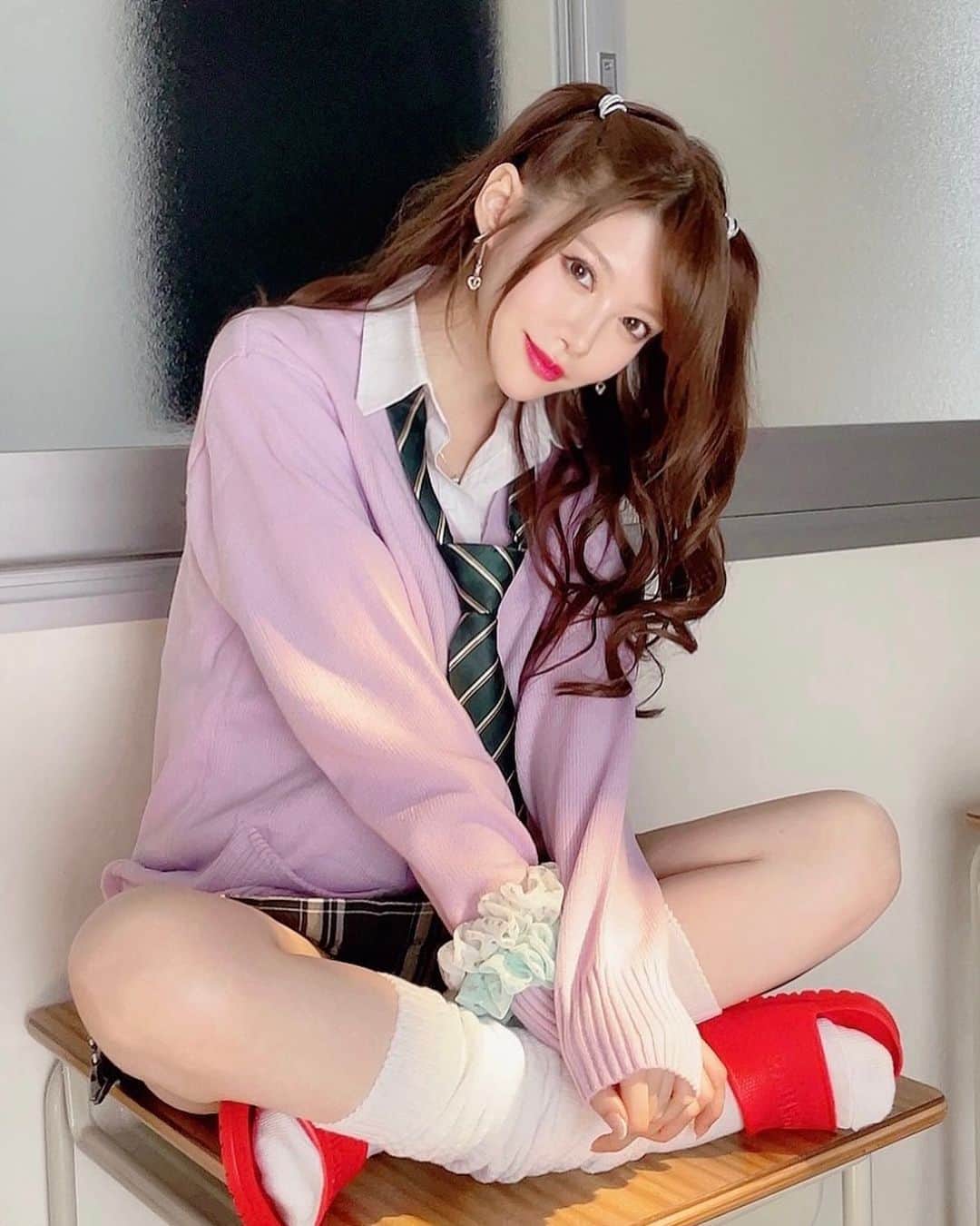 相沢みなみさんのインスタグラム写真 相沢みなみinstagram 「新作予約したよね？卍💜 Jk 新作 ギャル 相沢