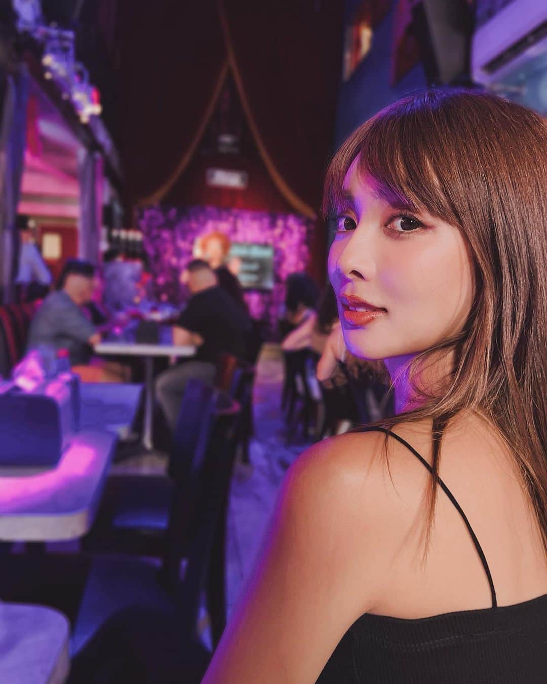 濱野りれさんのインスタグラム写真 - (濱野りれInstagram)「My weekend😈💜 Went out for dinner at @gunsmoke.la After that ...