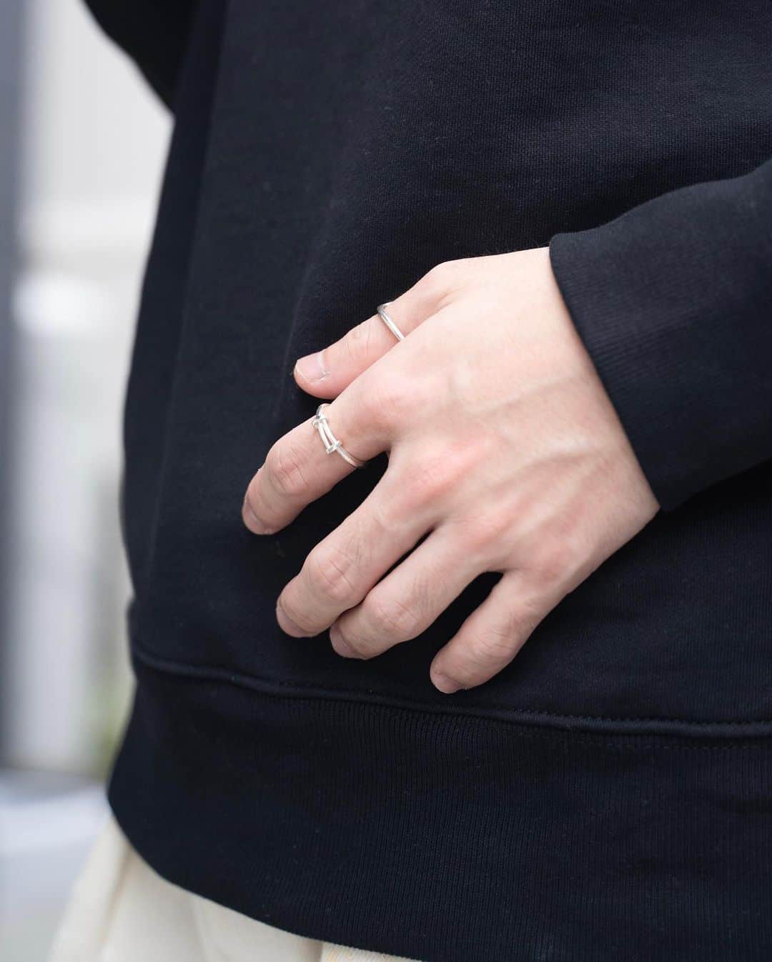 ponsuke_wearさんのインスタグラム写真 - (ponsuke_wearInstagram)「新入りのリングは @13lue_onlinestore のpush ring ...