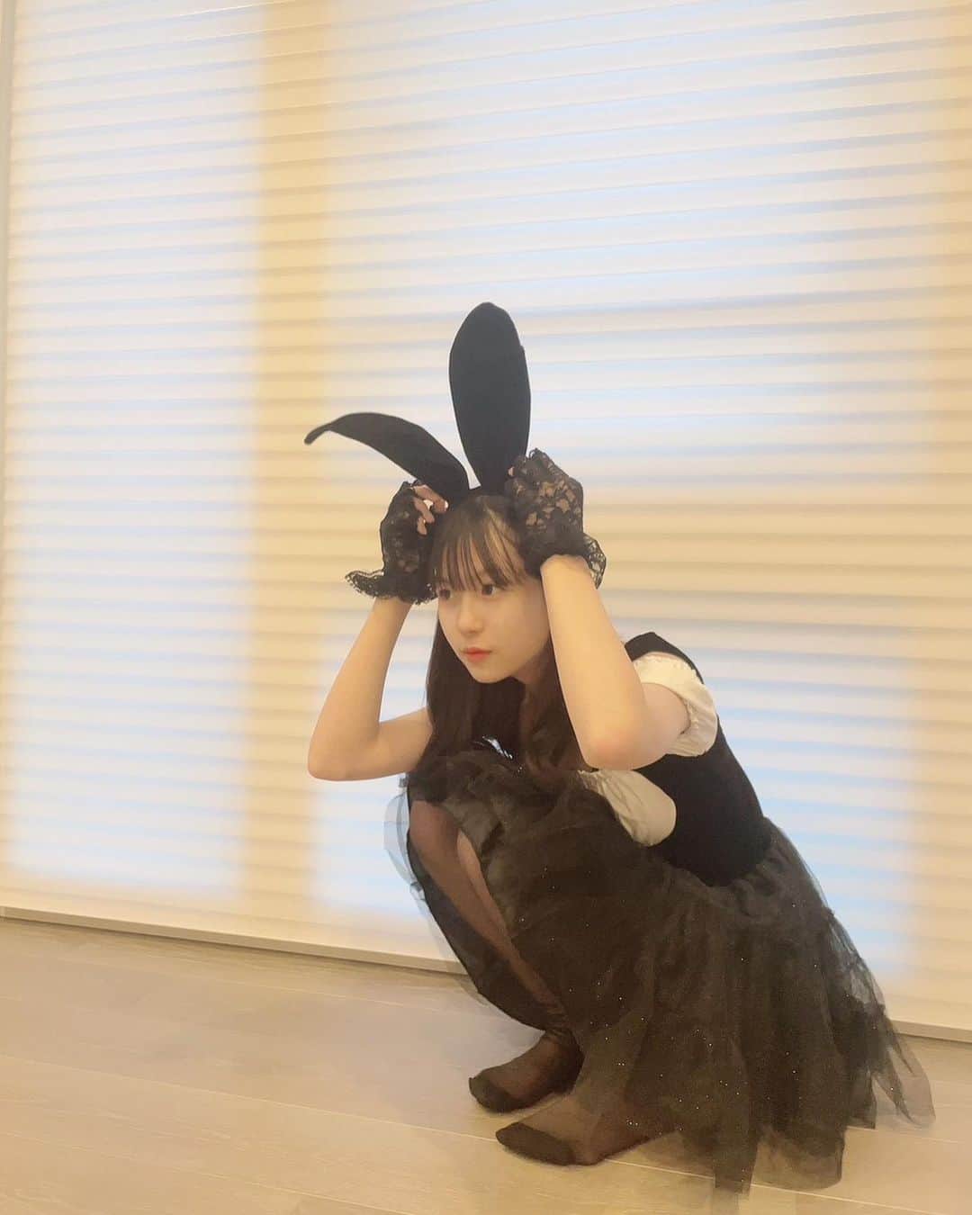 中田華月さんのインスタグラム写真 - (中田華月Instagram)「ハロウィンパーティした♪♡ うさぎのコスプレ(ᐢ👍🏻> ̫
