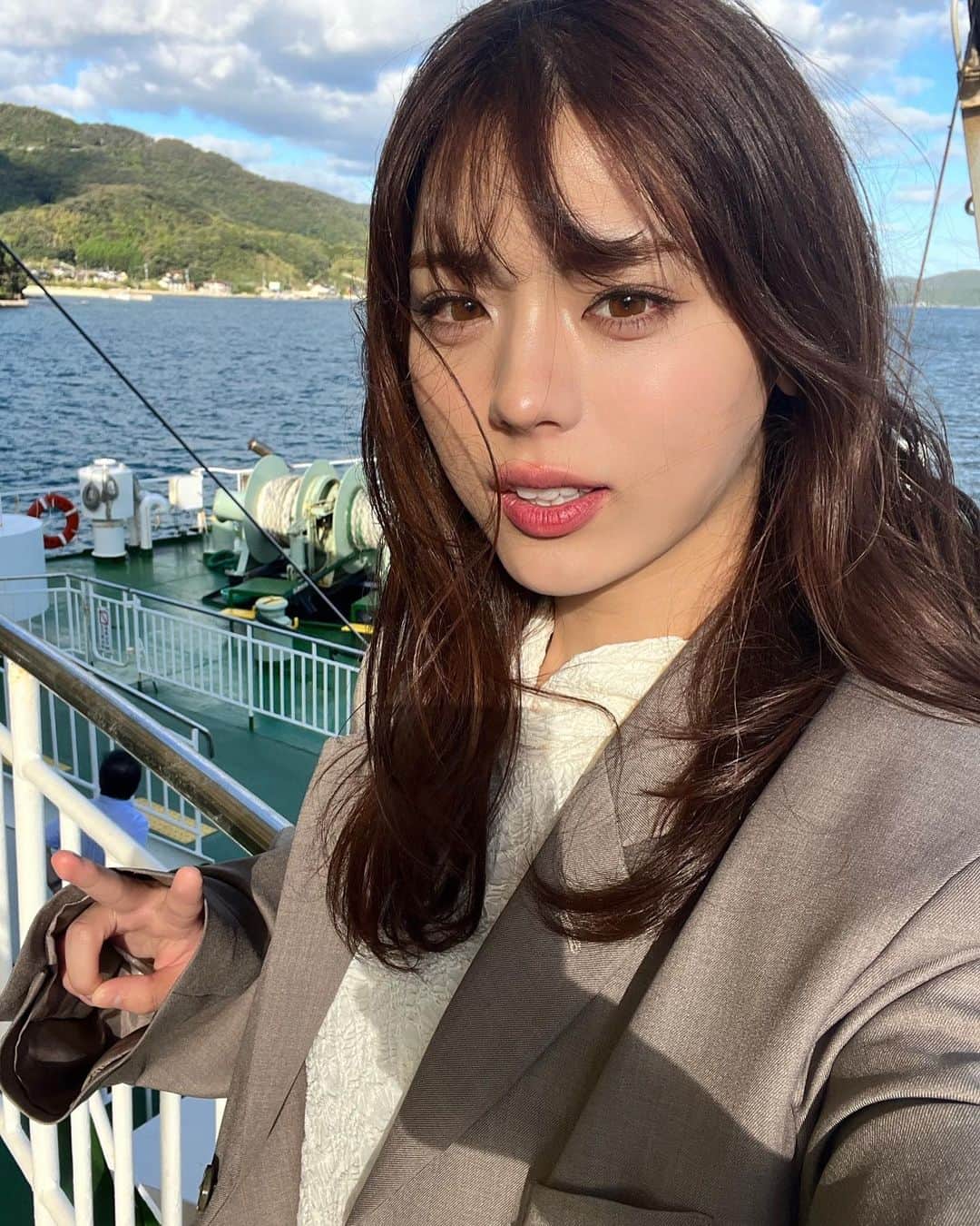 井手上漠さんのインスタグラム写真 - (井手上漠Instagram)「今日は、地元母校で講演会をしました☺︎ 私の出身地は島なので片道3時間 ...