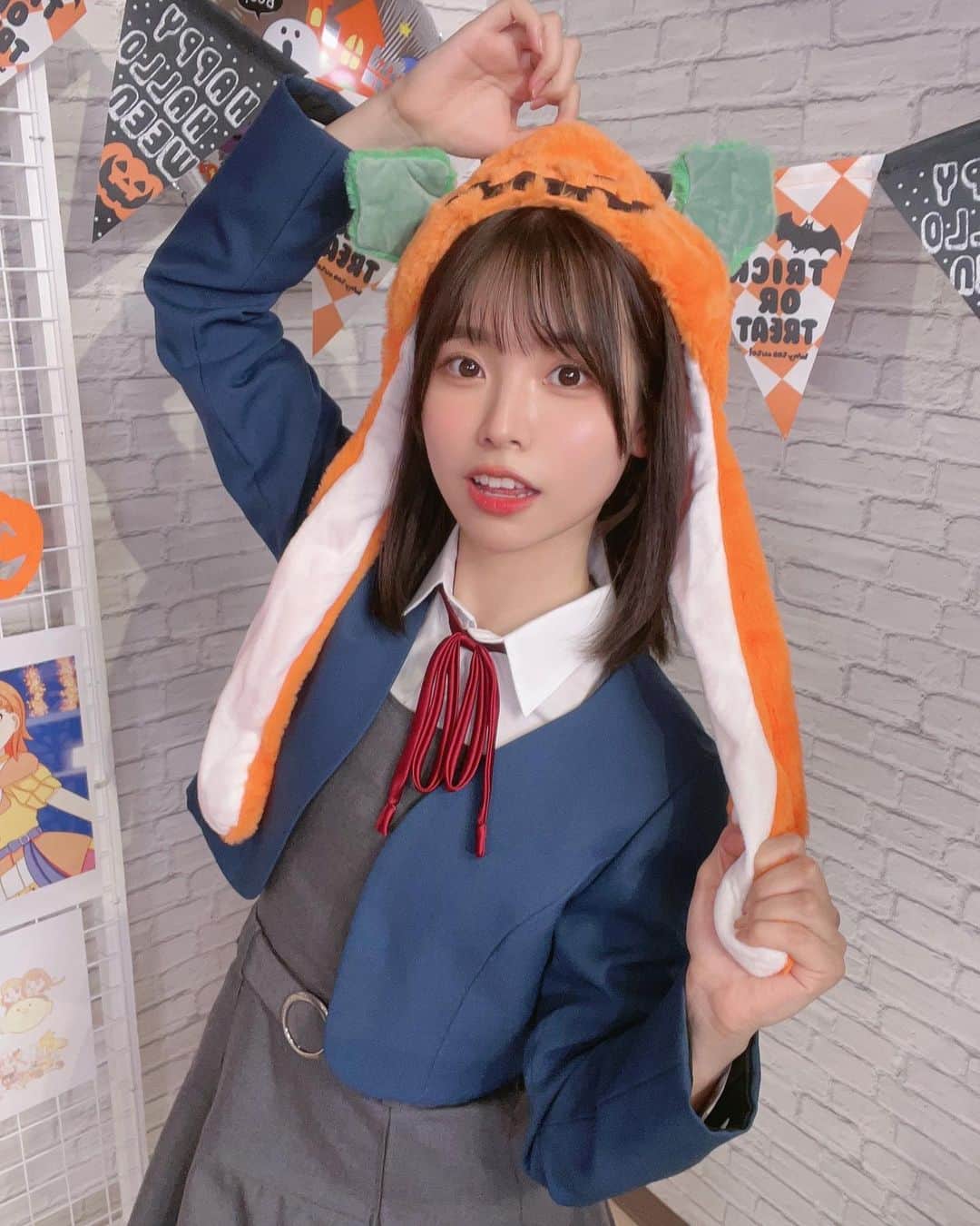 Liyuu（リーユウ）さんのインスタグラム写真 - (Liyuu（リーユウ）Instagram)「Liella!生放送💫 ありがとうございました！ 早めにハロウィン🎃かぼちゃです🎃 久しぶりの ...