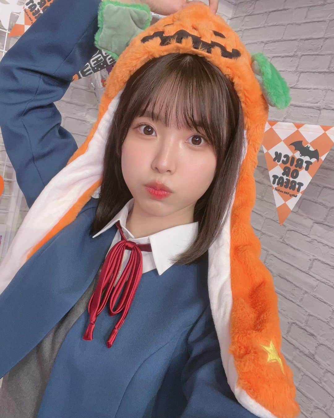 Liyuu（リーユウ）さんのインスタグラム写真 - (Liyuu（リーユウ）Instagram)「Liella!生放送💫 ありがとうございました！ 早めにハロウィン🎃かぼちゃです🎃 久しぶりの ...