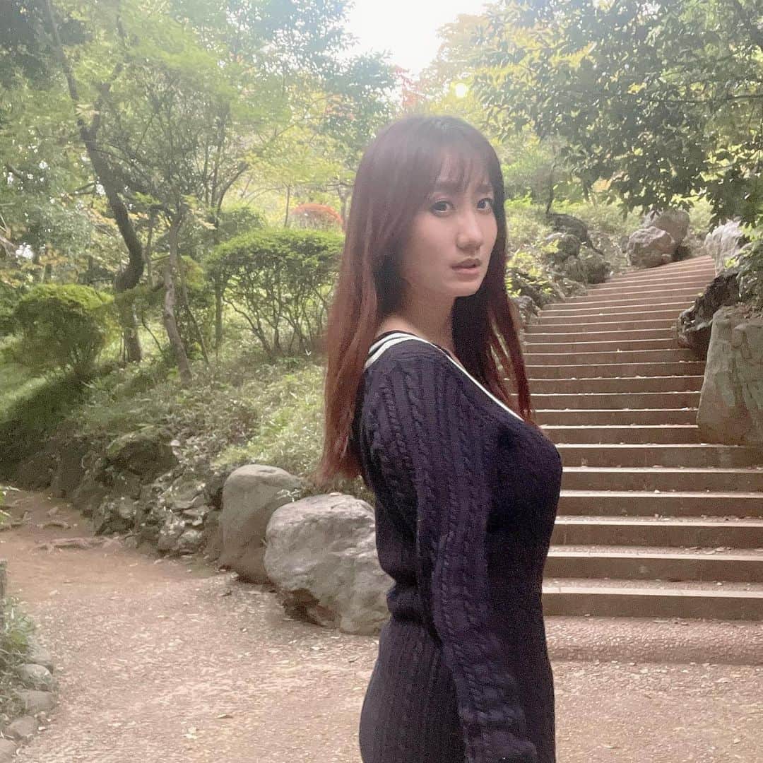 吉井明子さんのインスタグラム写真 吉井明子instagram「ෆ ෆ ෆ 😯☺️ 明さんぽ オフショット 私服 ワンピース 気象予報士 気象キャスター