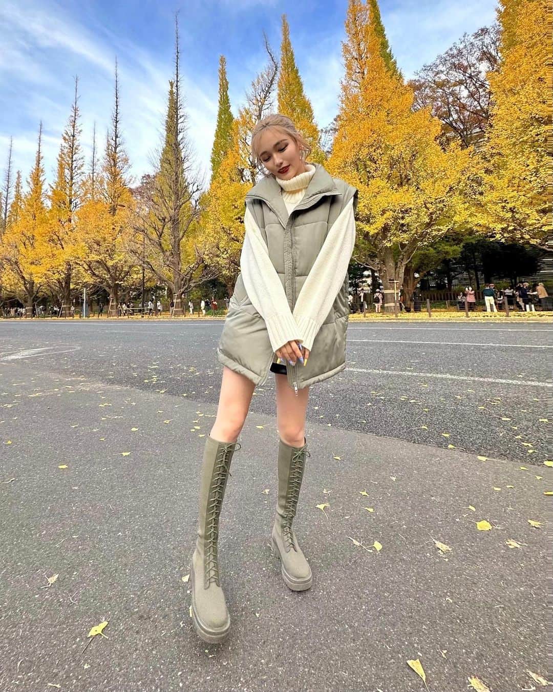 田向星華（せいせい）さんのインスタグラム写真 - (田向星華（せいせい）Instagram)「初めてイチョウ見に行けた🍁」11月25日 18時 ...