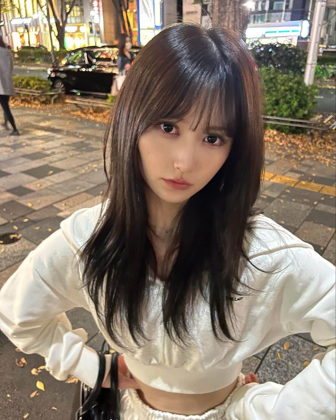 山本望叶さんのインスタグラム写真 - (山本望叶Instagram)「セットアップ好き🥰 #ootd #code #コーデ #モノトーンコーデ #ホワイトコーデ #セットアップ ...