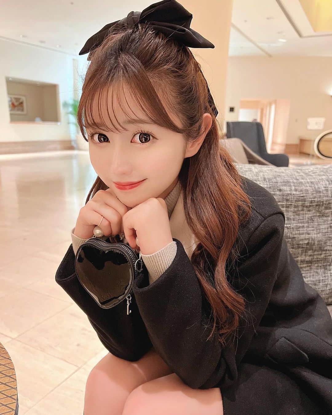 伊上あやさんのインスタグラム写真 伊上あやinstagram 「ドーリーコーデ🖤🫶 全身sheinでゲットしたよ！ Shein