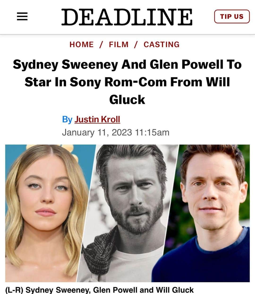 グレン・パウエルさんのインスタグラム グレン・パウエル Glenpowell