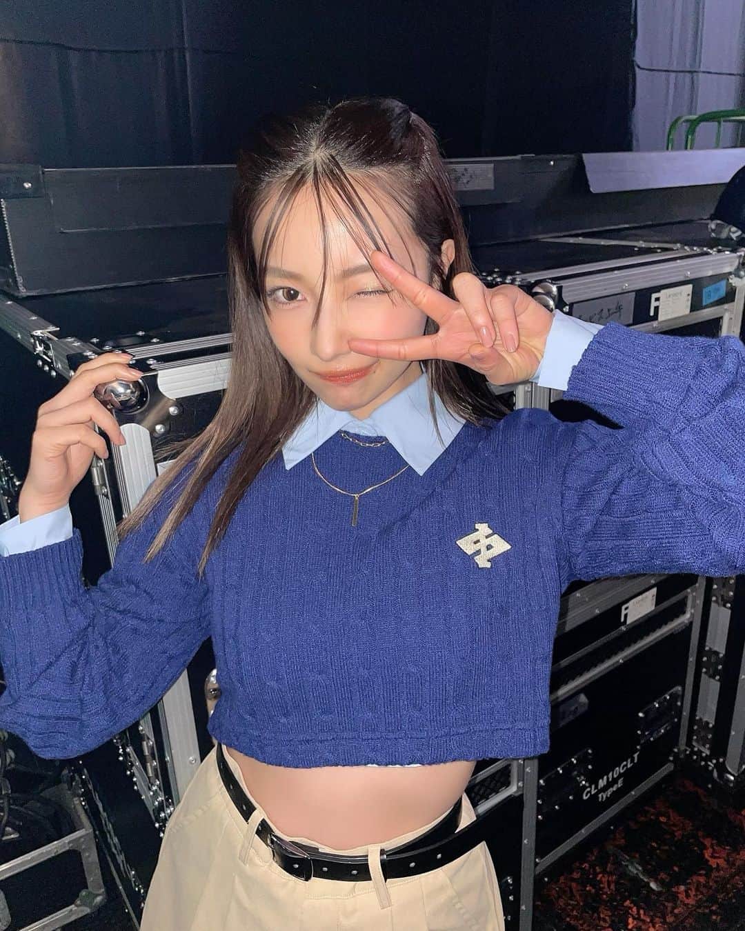 村瀬紗英さんのインスタグラム写真 - (村瀬紗英Instagram)「#dailylook TGC今日はSHEINのステージに ︎🐰 素敵なスタイリングありがとうございました そして団扇 ...