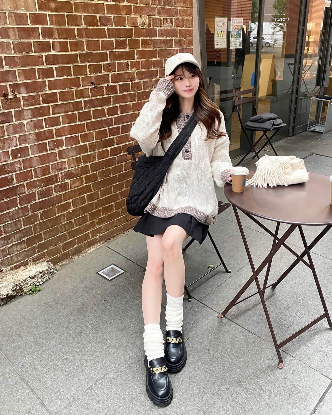 星乃まひろさんのインスタグラム写真 - (星乃まひろInstagram)「こないだのコーデ🧸ᐝ ㅤㅤㅤㅤㅤㅤㅤㅤㅤㅤㅤㅤㅤ tops: @classicalelf_official ミックス糸 ...