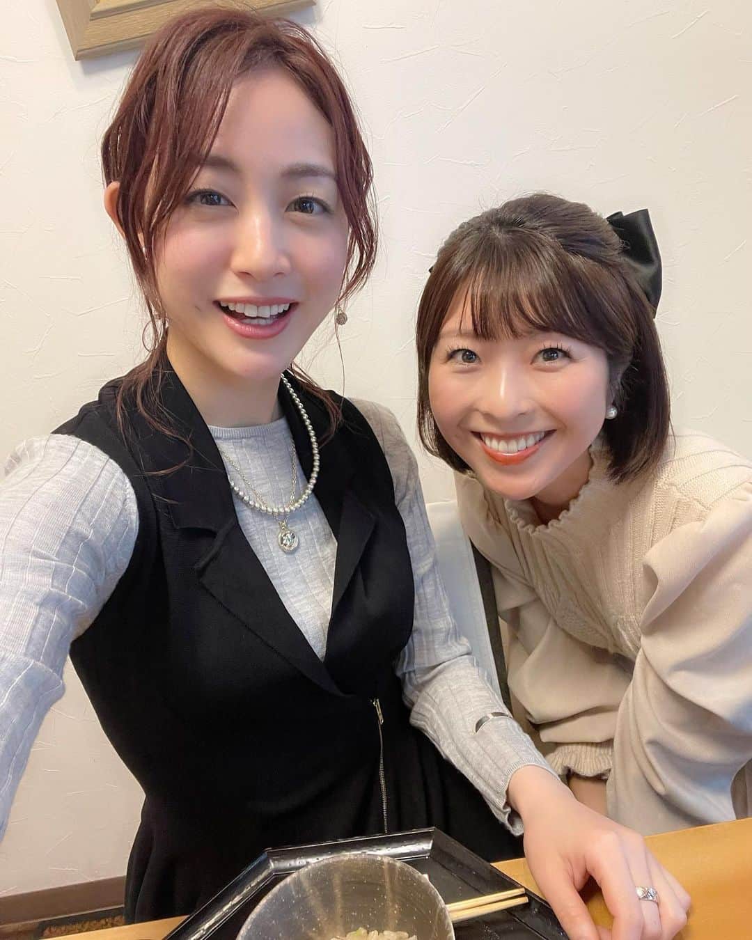 新井恵理那さんのインスタグラム写真 新井恵理那instagram 「先日、おびちゃんとランチして久しぶりに近況報告会ができました O