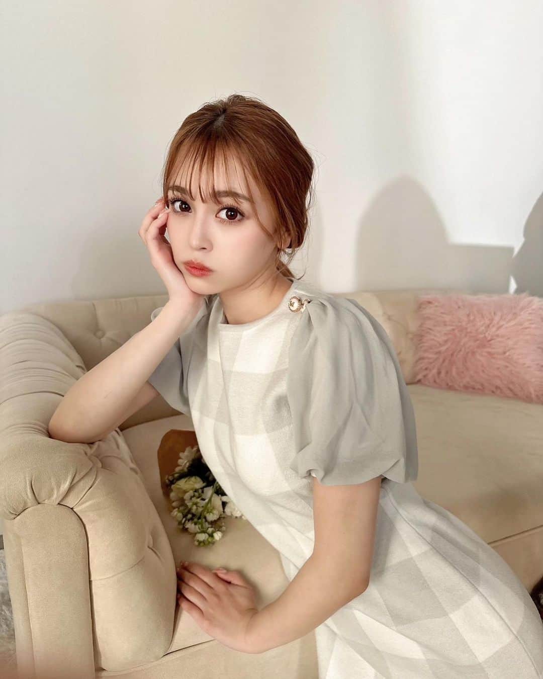 土屋怜菜（れいぽよ）さんのインスタグラム写真 - (土屋怜菜（れいぽよ）Instagram)「⁡ ⁡ @michellmacaron_official 撮影で大人っぽさん💗 いつもよりメイクが ...