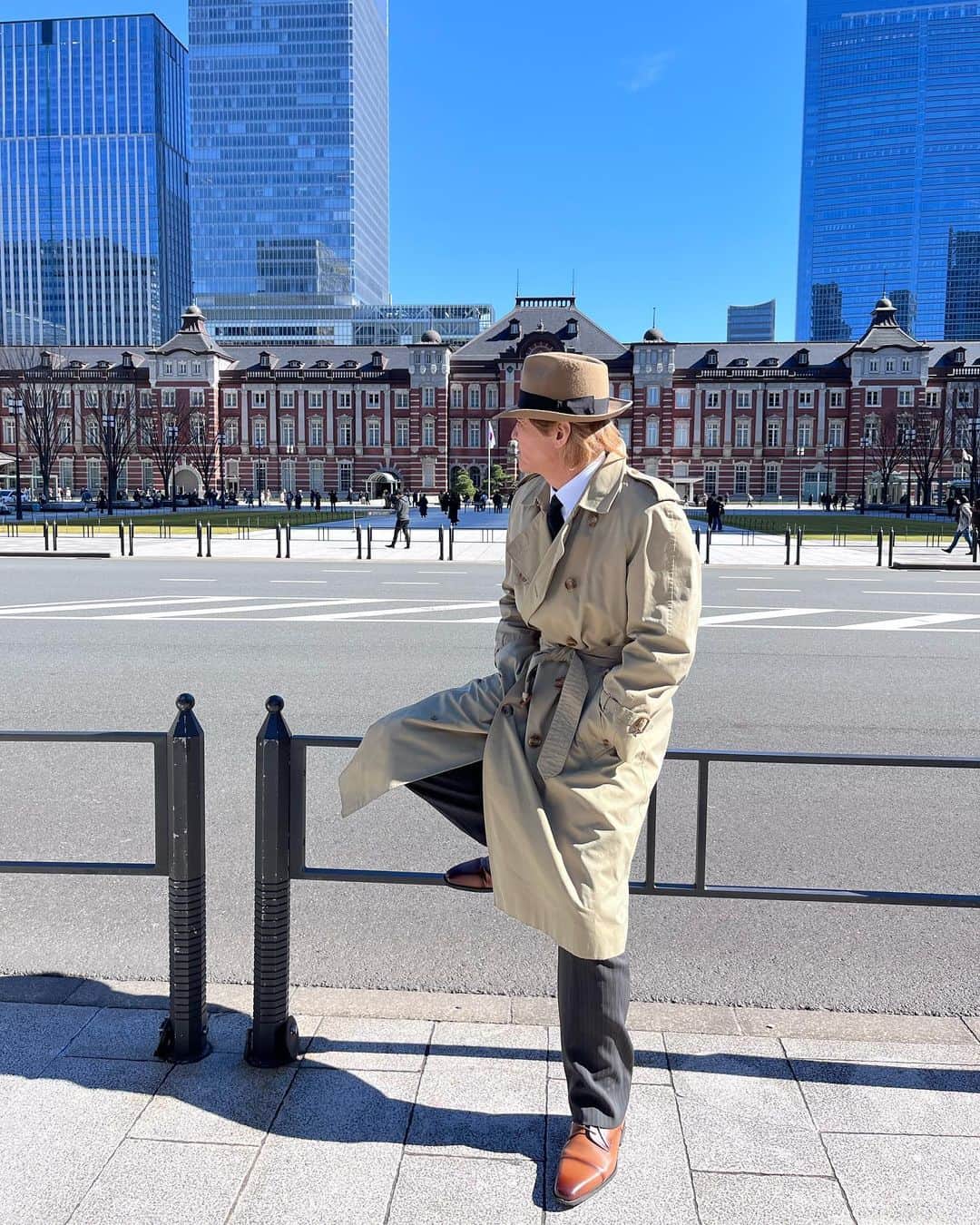 竹内力さんのインスタグラム写真 - (竹内力Instagram)「東京駅🏰 #ジェームス本郷 #かっこいいスキヤキ #孤独のグルメ #竹内力 ...