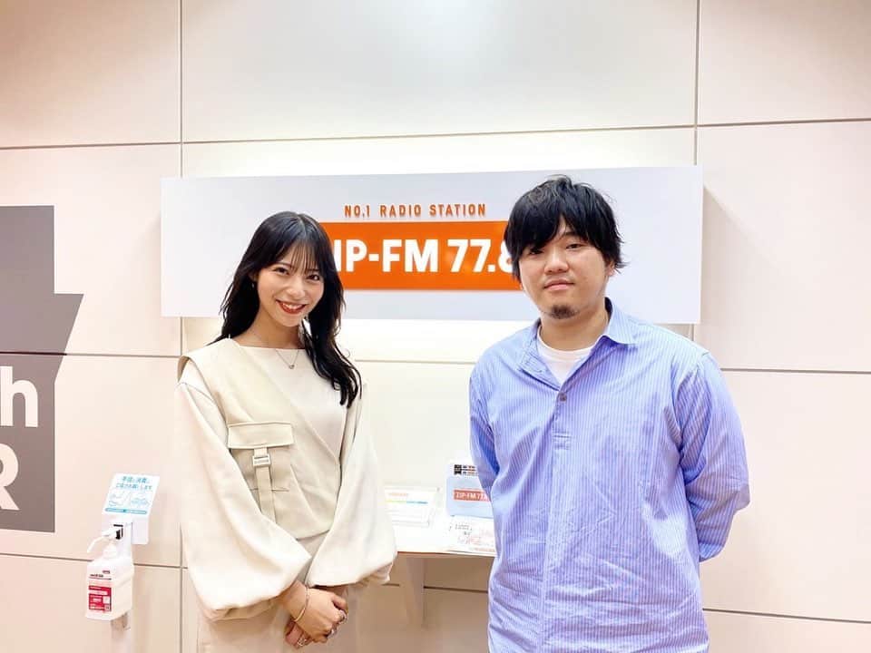 永田レイナさんのインスタグラム写真 - (永田レイナInstagram)「ZIP-FM「SUNDAY EVENING SPECIAL 秦基博 -ON THE RADIO- 」 秦基博さんをお ...