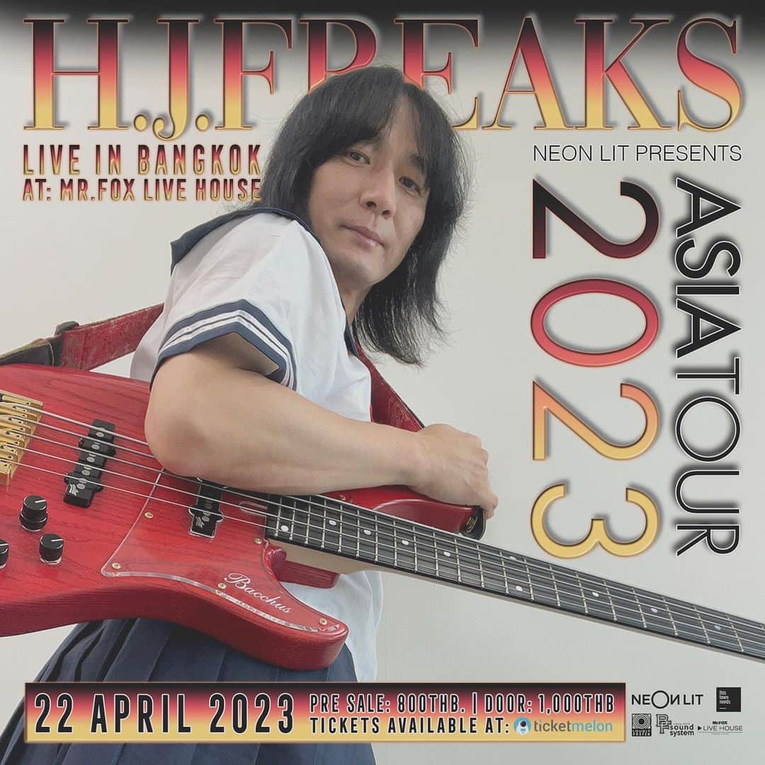 H.J.Freaksさんのインスタグラム写真 - (H.J.FreaksInstagram)「H.J.Freaks Live in Thailand detail annoucement!📢 ...