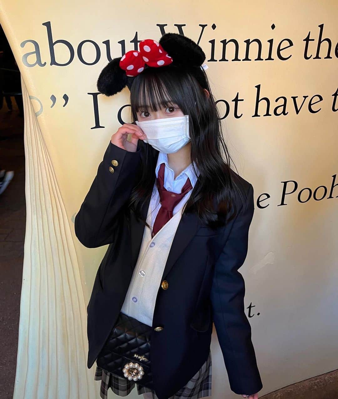 Ririkaさんのインスタグラム写真 - (RirikaInstagram)「ディズニーの写真まだあった🌧💞 #ディズニー #制服ディズニー #jkブランド」3月28日 15時02分 ...