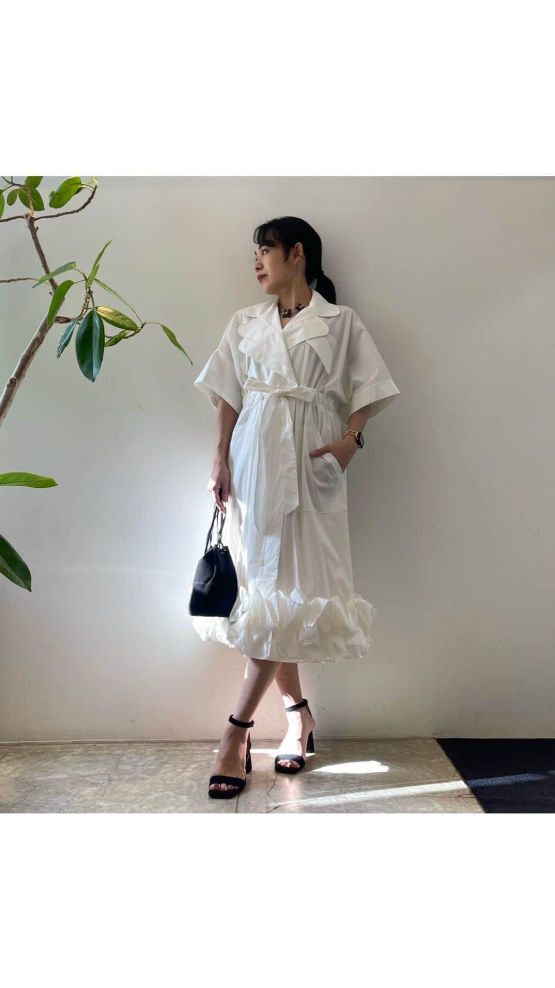 Sov青山さんのインスタグラム動画 - (Sov青山Instagram)「☑︎NEW ARRIVAL 【Sov.】 ︎ dress price:¥59,400-taxin color:オフ ...