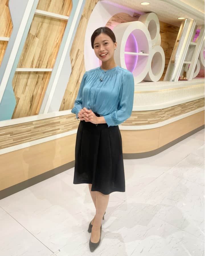 Ksbアナウンサーさんのインスタグラム写真 Ksbアナウンサーinstagram 「👗 「news Park Ksb」の衣装です。 今週
