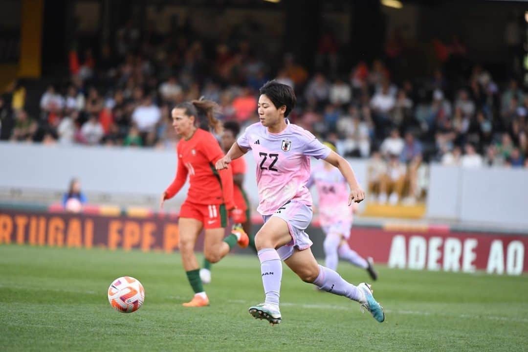 清家貴子さんのインスタグラム写真 - (清家貴子Instagram)「vsPortugal🇵🇹 2-1 win ️‍🔥 応援ありがとうございました！ ©︎JFA #なでしこジャパン #jfa ...