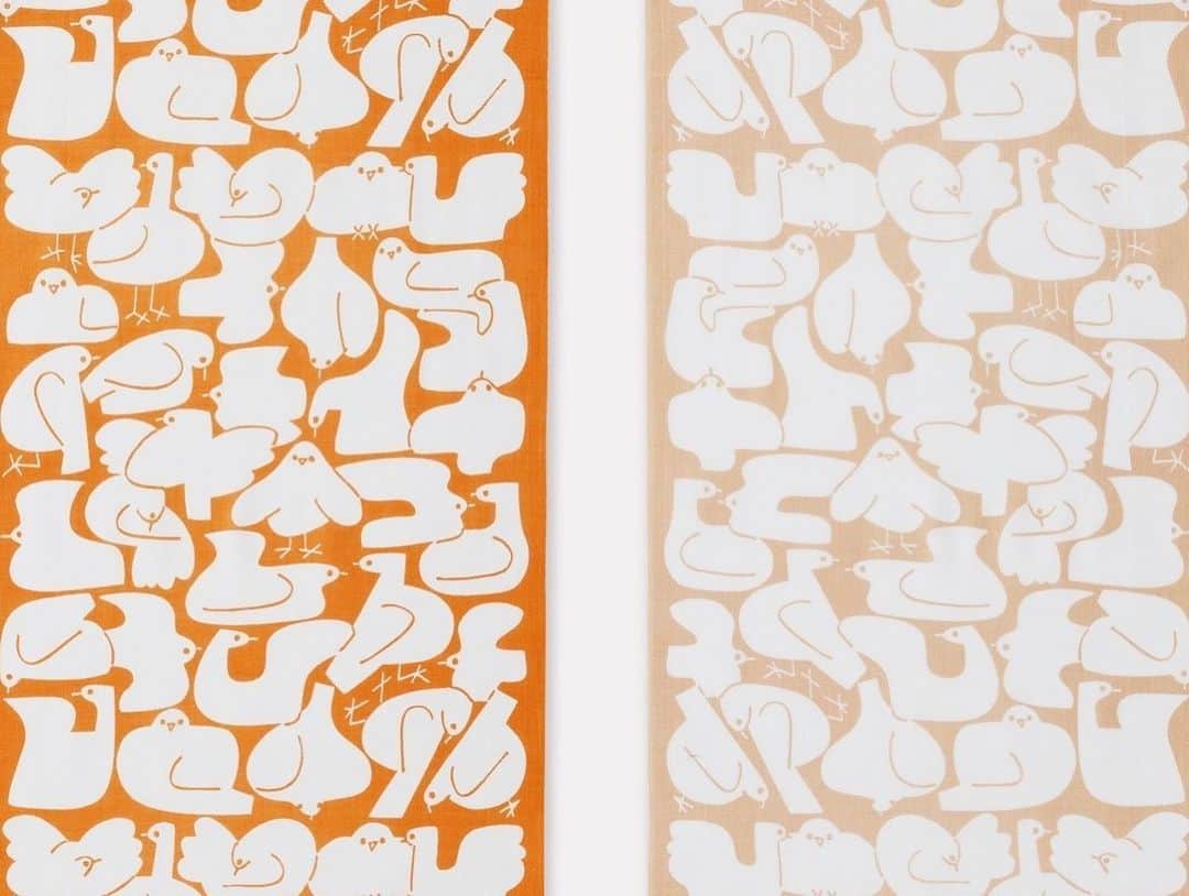 hiraliさんのインスタグラム写真 - (hiraliInstagram)「hirali BIRD’S WORDS collaborationてぬぐい 【birds】 hiraliと ...