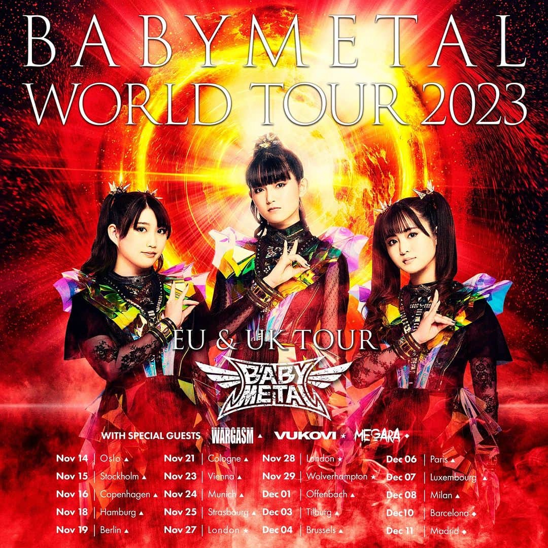 BABYMETALさんのインスタグラム写真 - (BABYMETALInstagram)「Europe, we are excited to ...