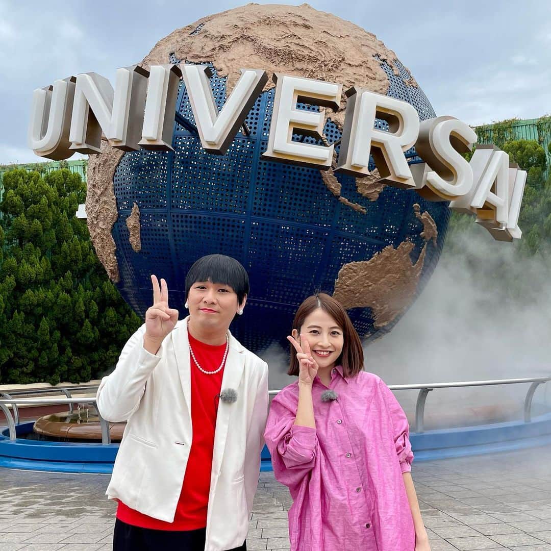 日比麻音子さんのインスタグラム写真 - (日比麻音子Instagram)「GW！をずいぶん前にしてロケに行ったUSJ🌏 シャチホコさん、 後輩の吉村ちゃんも一緒に はしゃぎました ️ ️ ...