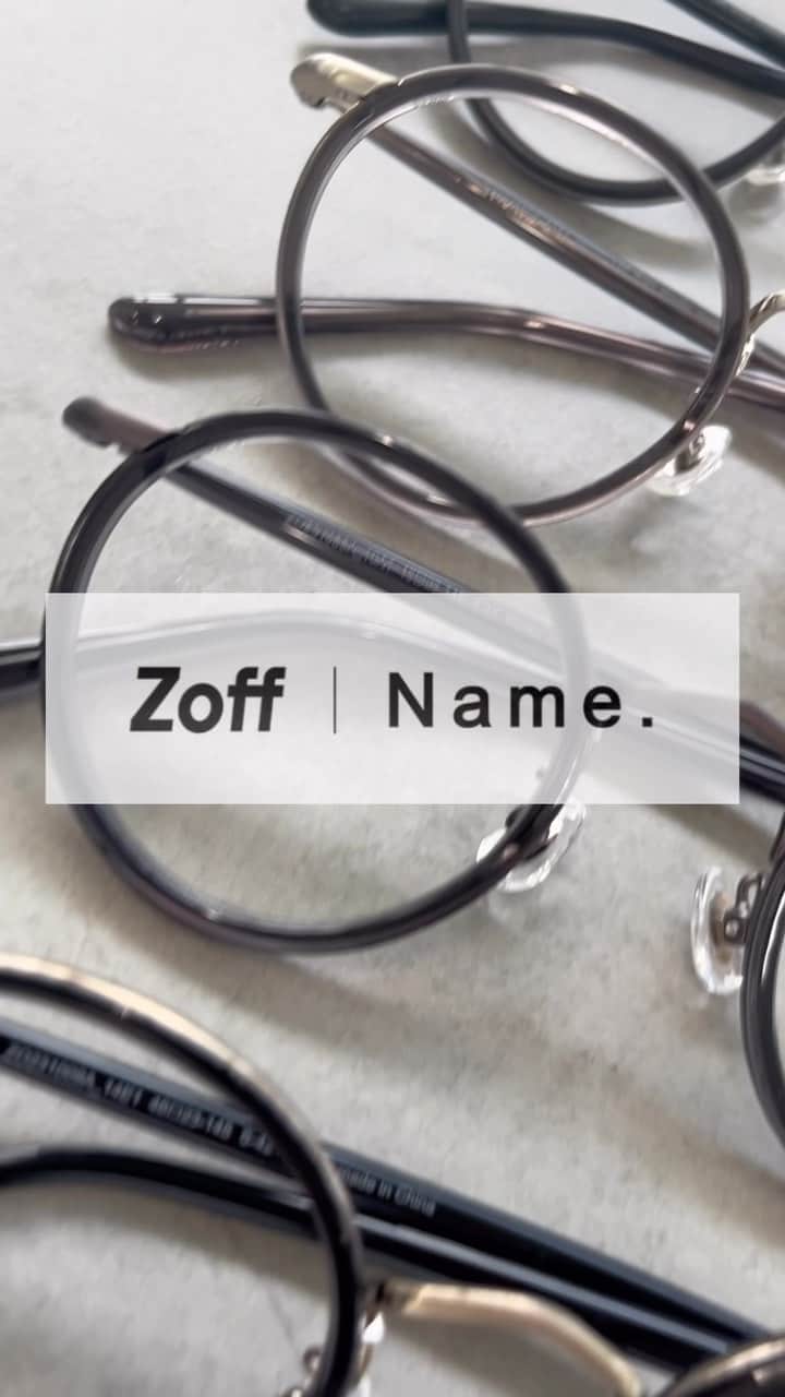 Zoff Officialさんのインスタグラム動画 - (Zoff OfficialInstagram)「👓コンビネーションの黒縁メガネ👓 Zoff｜Name.のコンビネーションフレームをご ...