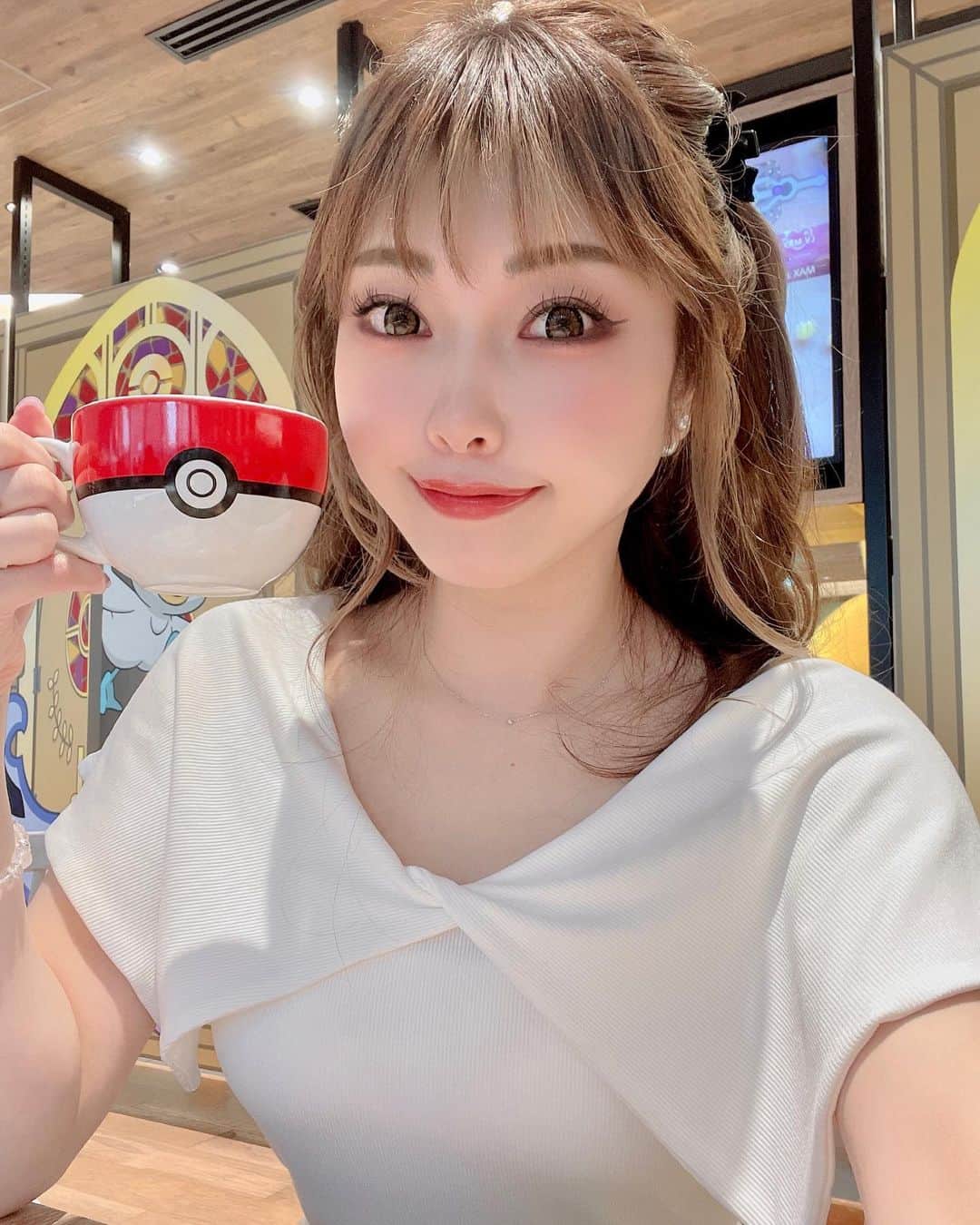 Rieさんのインスタグラム写真 Rieinstagram 「 ☕️☕️☕️ ・ 4年振りのポケモンカフェ🍽️ かわいすぎた😍⚡️