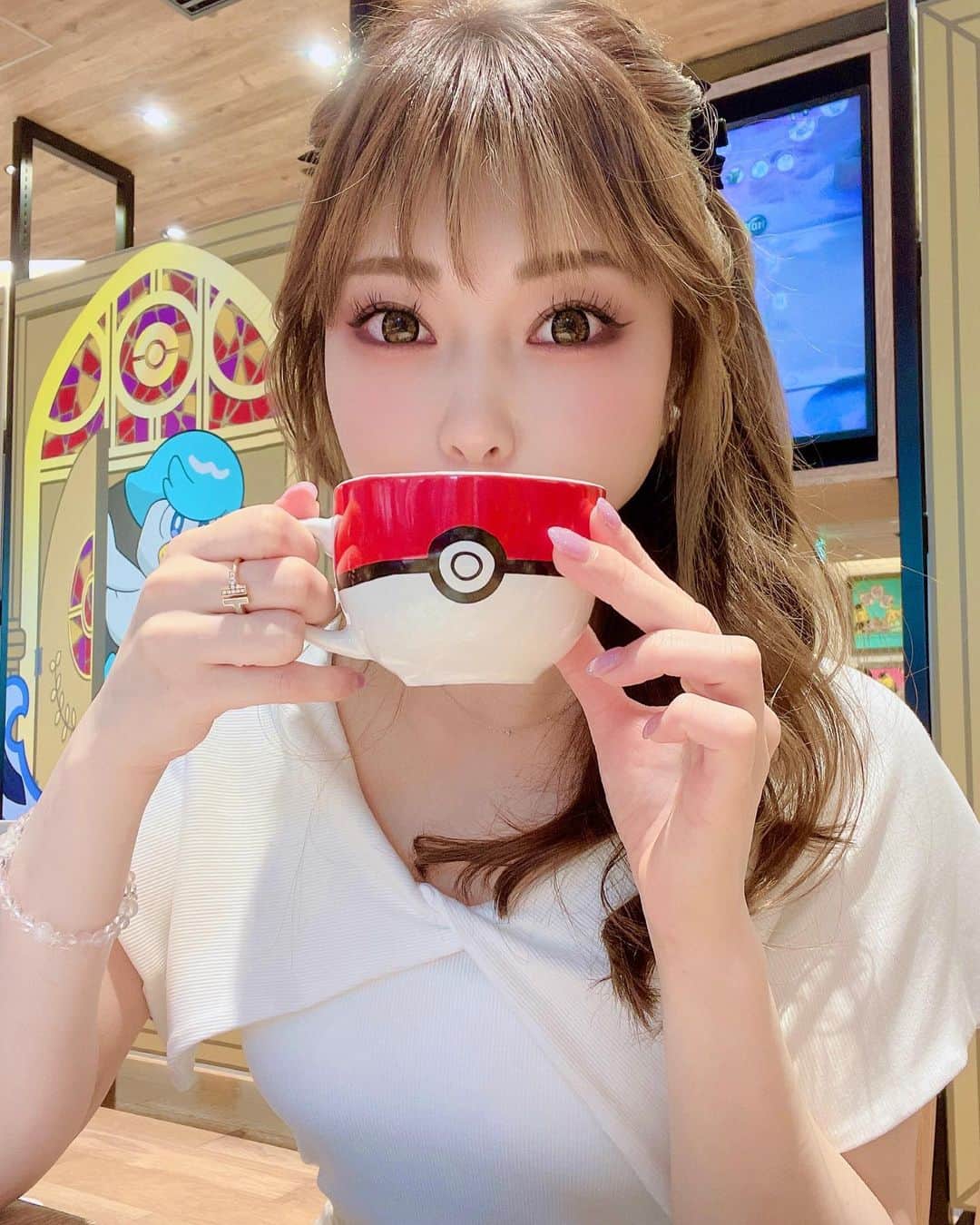 Rieさんのインスタグラム写真 Rieinstagram 「 ☕️☕️☕️ ・ 4年振りのポケモンカフェ🍽️ かわいすぎた😍⚡️