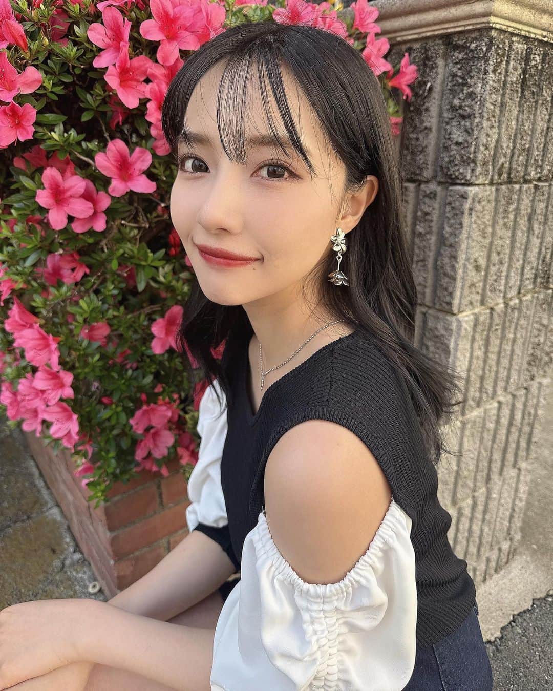 村瀬紗英さんのインスタグラム写真 - (村瀬紗英Instagram)「#dailylook 梅雨入りかあー🫧🙃 雨あがりに☁️🍬」5月30日 12時38分 - saepiiii.m