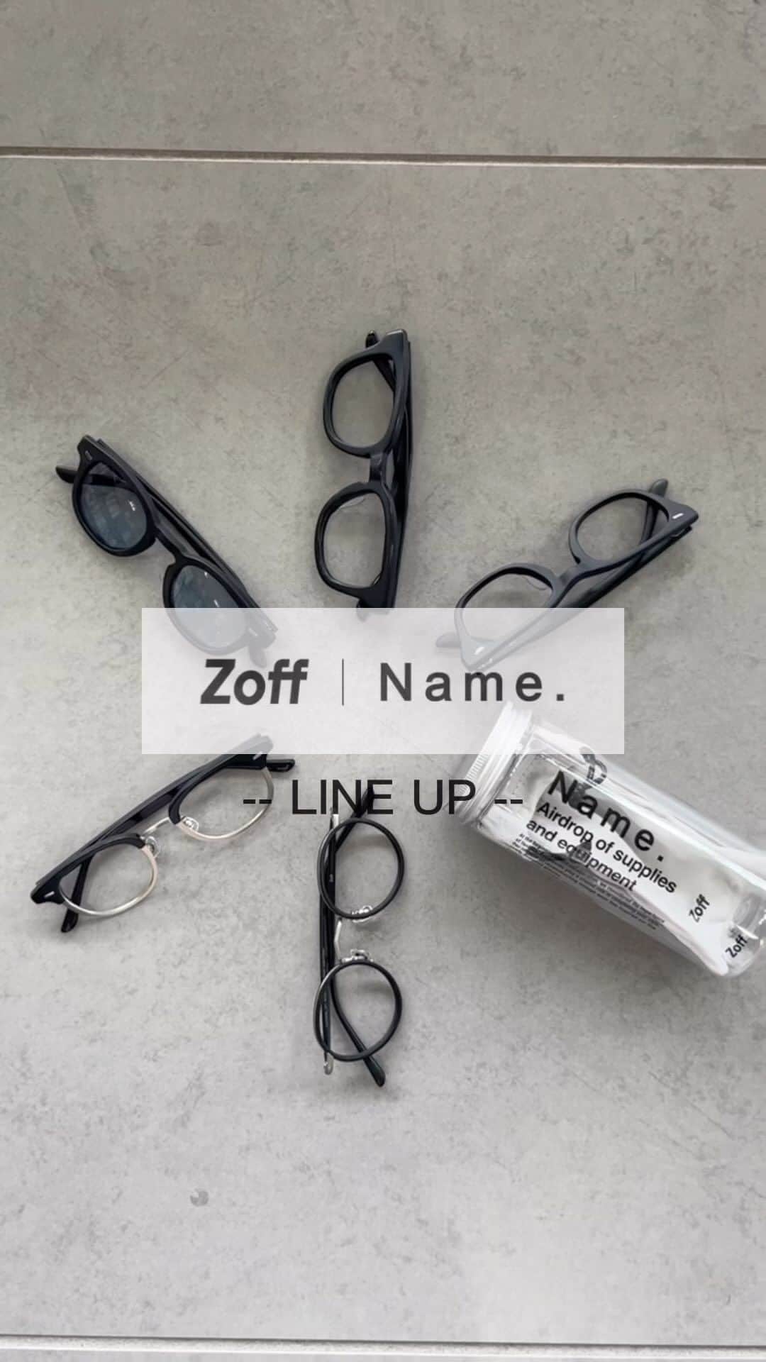 Zoff Officialさんのインスタグラム動画 - (Zoff OfficialInstagram)「👓人気の黒縁メガネも種類が豊富👓 Zoff｜Name.( @name ...