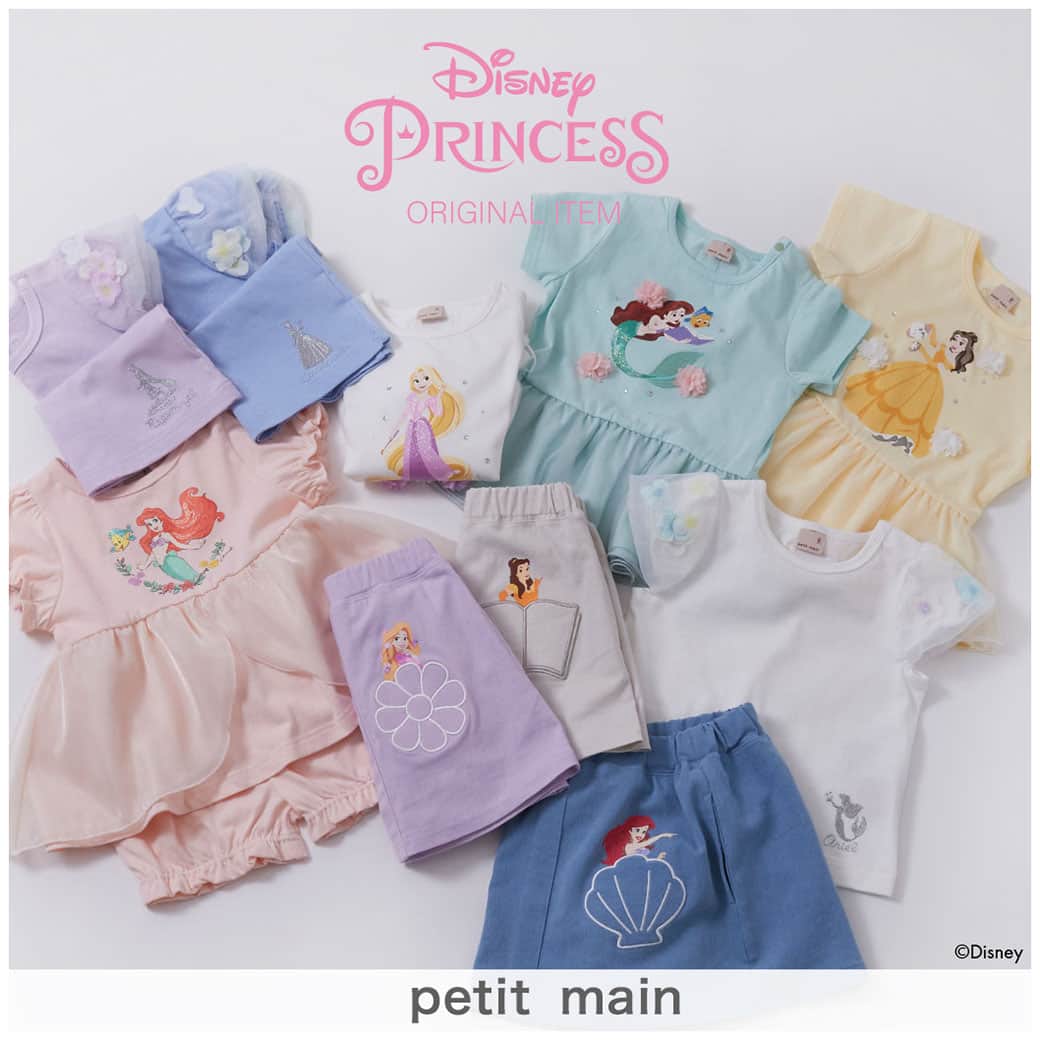 petit mainさんのインスタグラム写真 - (petit mainInstagram)「. ☆Special ITEM☆ 大人気につき店舗に再入荷！ みんなの憧れ、Disneyプリンセス ...