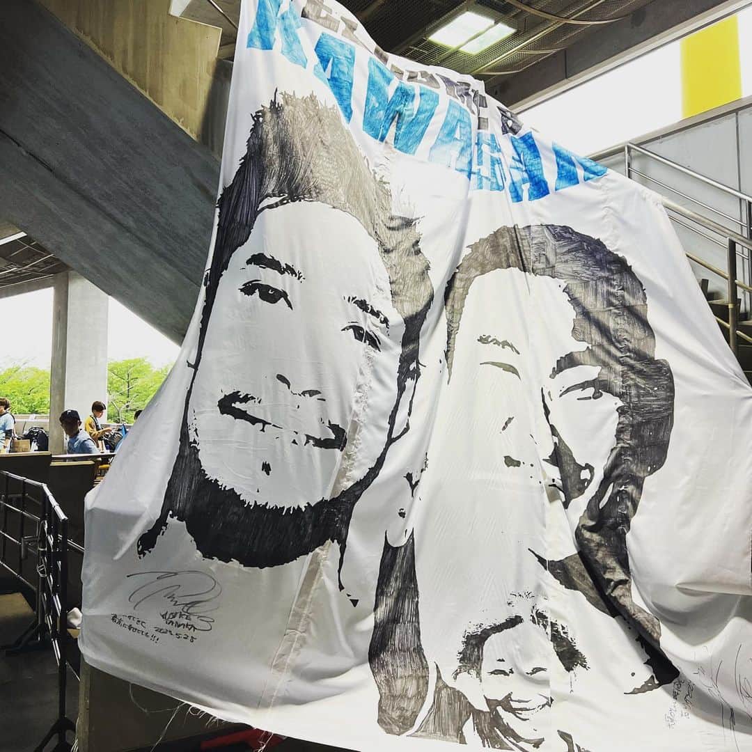田中裕介さんのインスタグラム写真 - (田中裕介Instagram)「【川崎Out Breakers】 5/28（日） 等々力陸上競技場にて開催された 川崎フロンターレvs柏レイソル戦にてOB ...