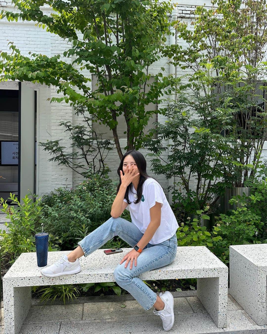 ユンチェヨンさんのインスタグラム写真 - (ユンチェヨンInstagram)「- 히힛 🩵」5月31日 22時34分 - cyyoon35