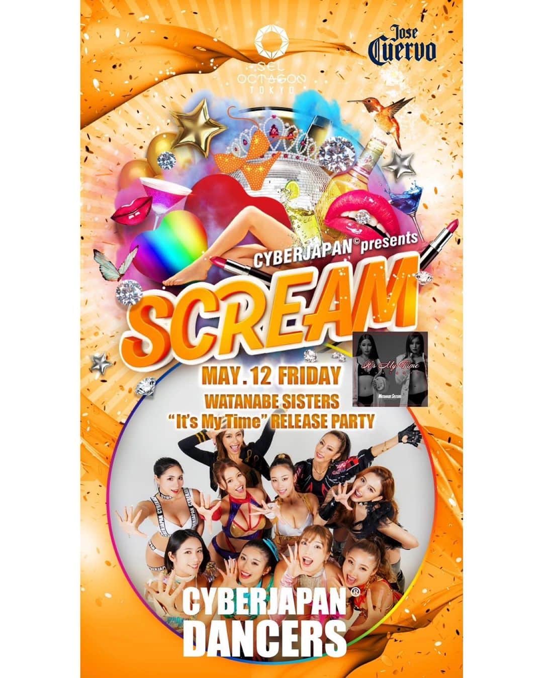 JENNYさんのインスタグラム写真 - (JENNYInstagram)「📣SCREAM📣 5月12日金曜日はSCREAMに初出演します💜 ...