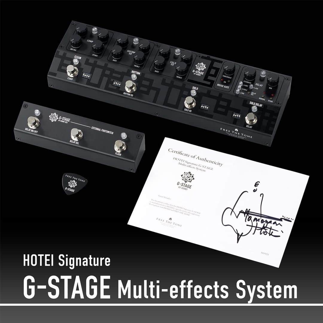 布袋寅泰さんのインスタグラム写真 - (布袋寅泰Instagram)「遂に発表の時がきました。最高のサウンドです。ご期待ください。 マルチエフェクター「HOTEI Signature G ...