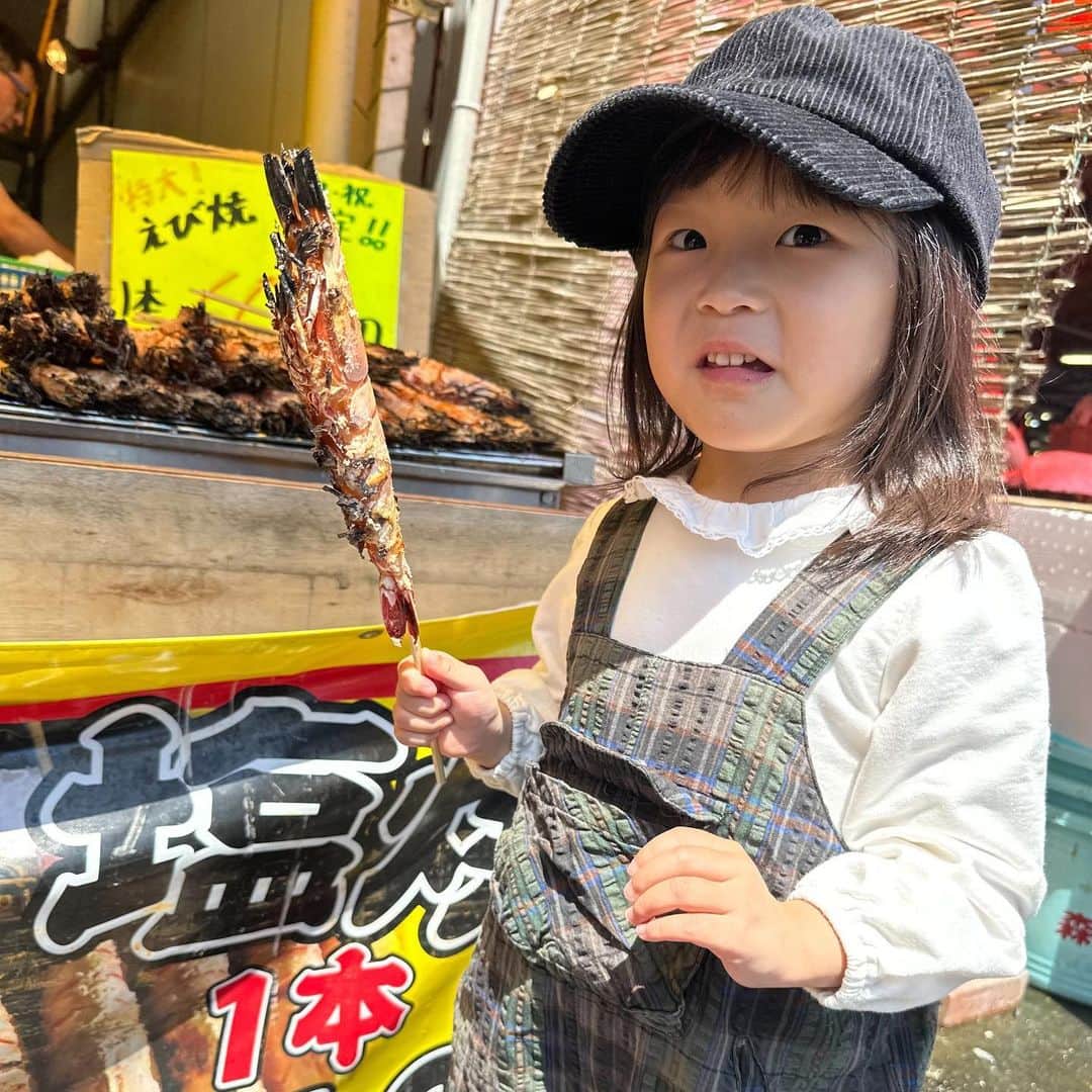 村方乃々佳さんのインスタグラム写真 - (村方乃々佳Instagram)「エビこわい..🦐 ペロ グー👍 #村方乃々佳 #ののちゃん #ののか ...