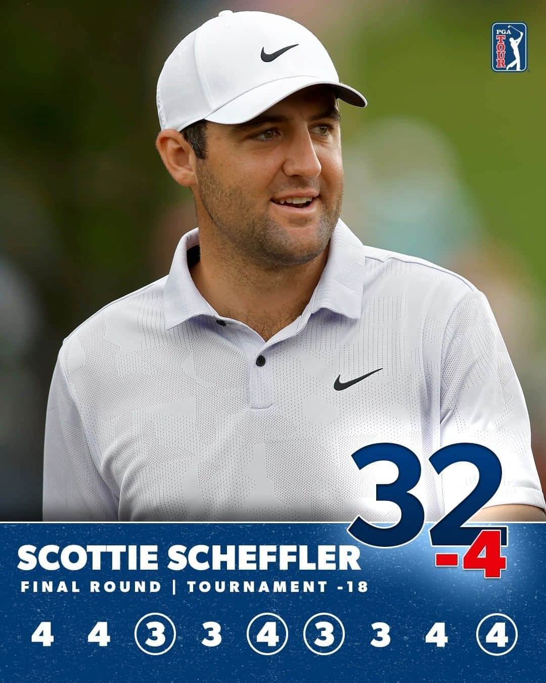 PGA TOURさんのインスタグラム写真 - (PGA TOURInstagram)「@scottie.scheffler takes the co-lead into the back ...