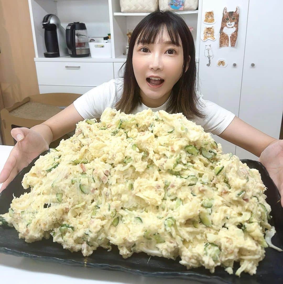 木下ゆうかさんのインスタグラム写真 - (木下ゆうかInstagram)「ポテトサラダ大量☺️ #youtube」5月15日 18時32分 ...
