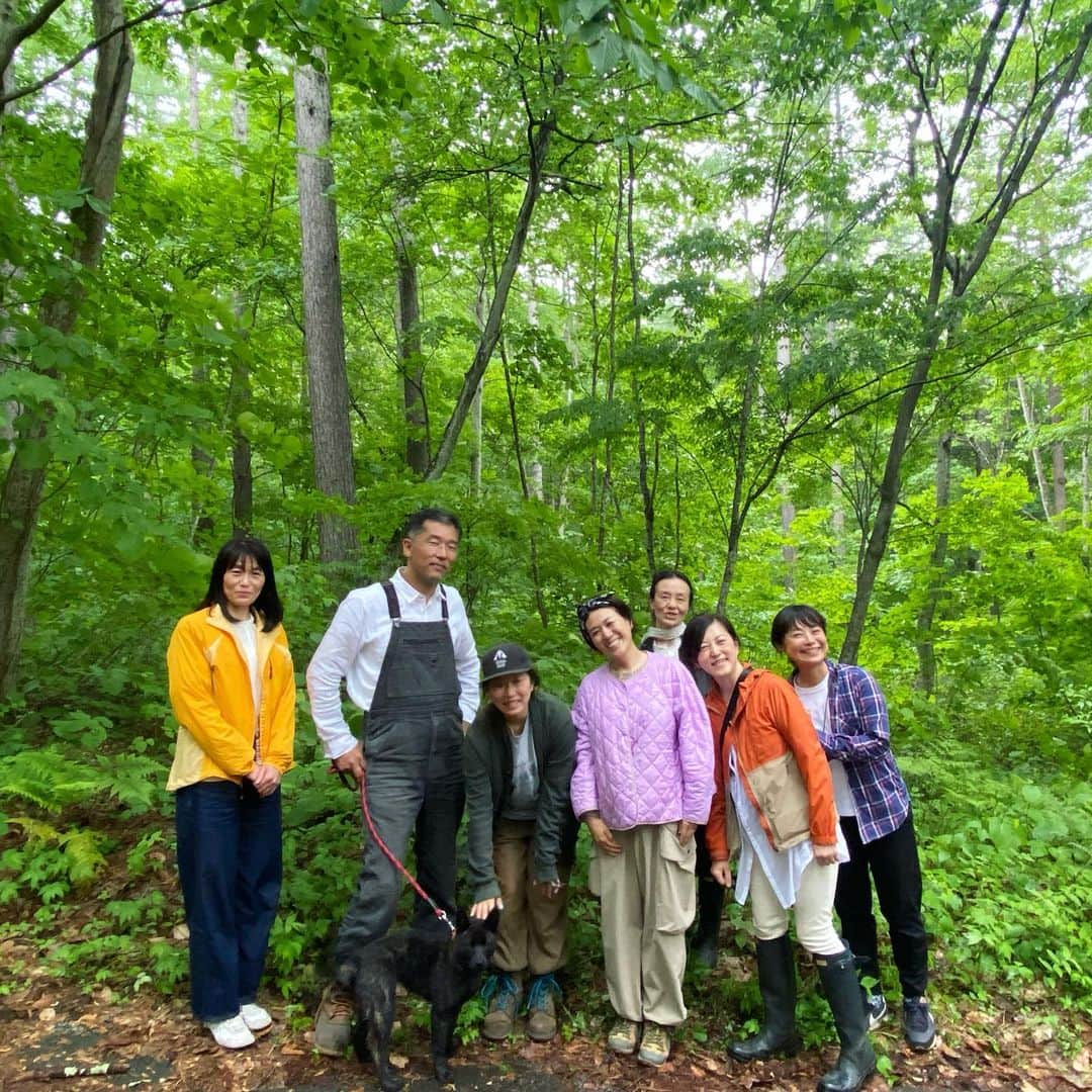 早坂香須子さんのインスタグラム写真 - (早坂香須子Instagram)「昨日は朝から森で間伐材から枝葉を採集する作業をしました🌳 間伐後に ...
