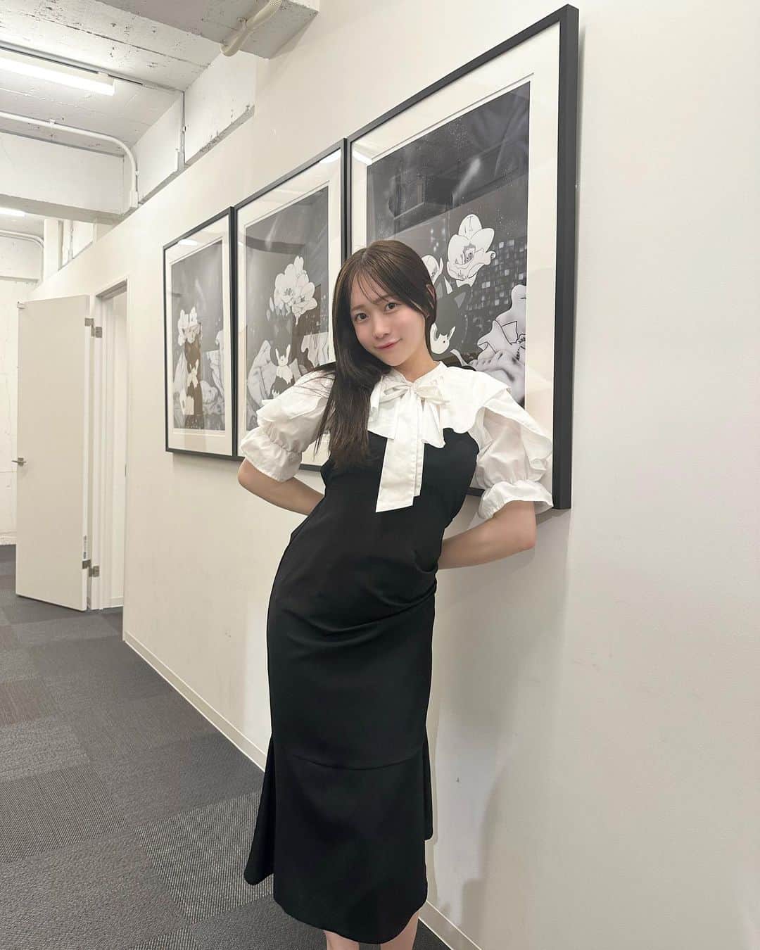 ぷうたんさんのインスタグラム写真 - (ぷうたんInstagram)「私服 〜🐈‍⬛‪‪♡♡ ワンピ可愛くて楽ちんで大好きだし、 ヒール ...