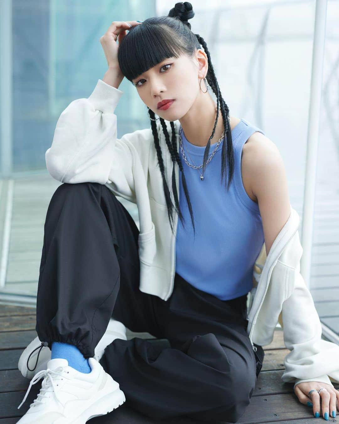 Hinaさんのインスタグラム写真 - (HinaInstagram)「GU meets FAKY💙 なんとこの度GU×FAKYのコラボが決まりました！ ㅤㅤㅤㅤㅤㅤㅤㅤㅤㅤㅤㅤㅤ 6/11(日 ...